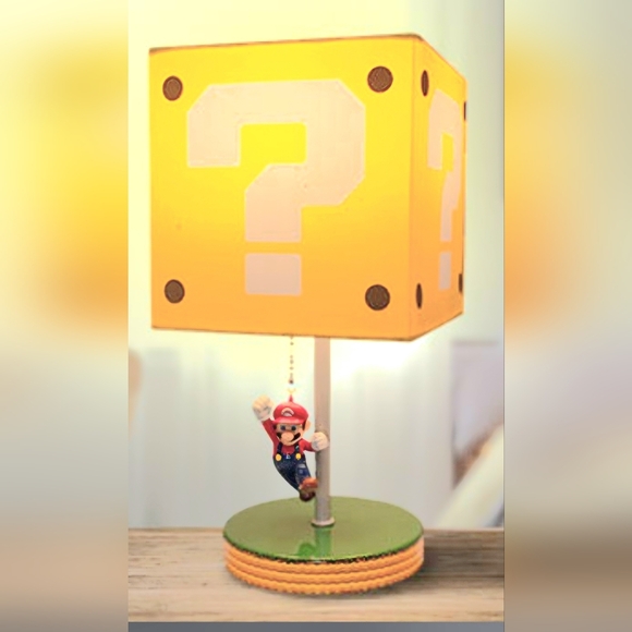 Nintendo | Toys | Nintendo Question Block Lamp Yellow And Green | Poshmark